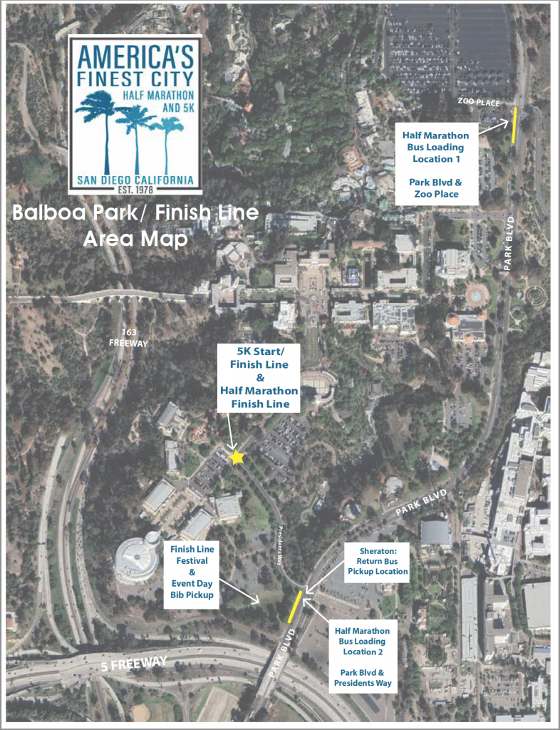 Finish Line Area Map | In Motion Events