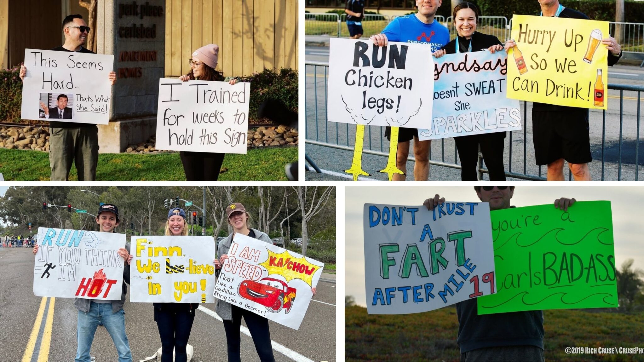 40+ Funny Race Day Signs | In Motion Events